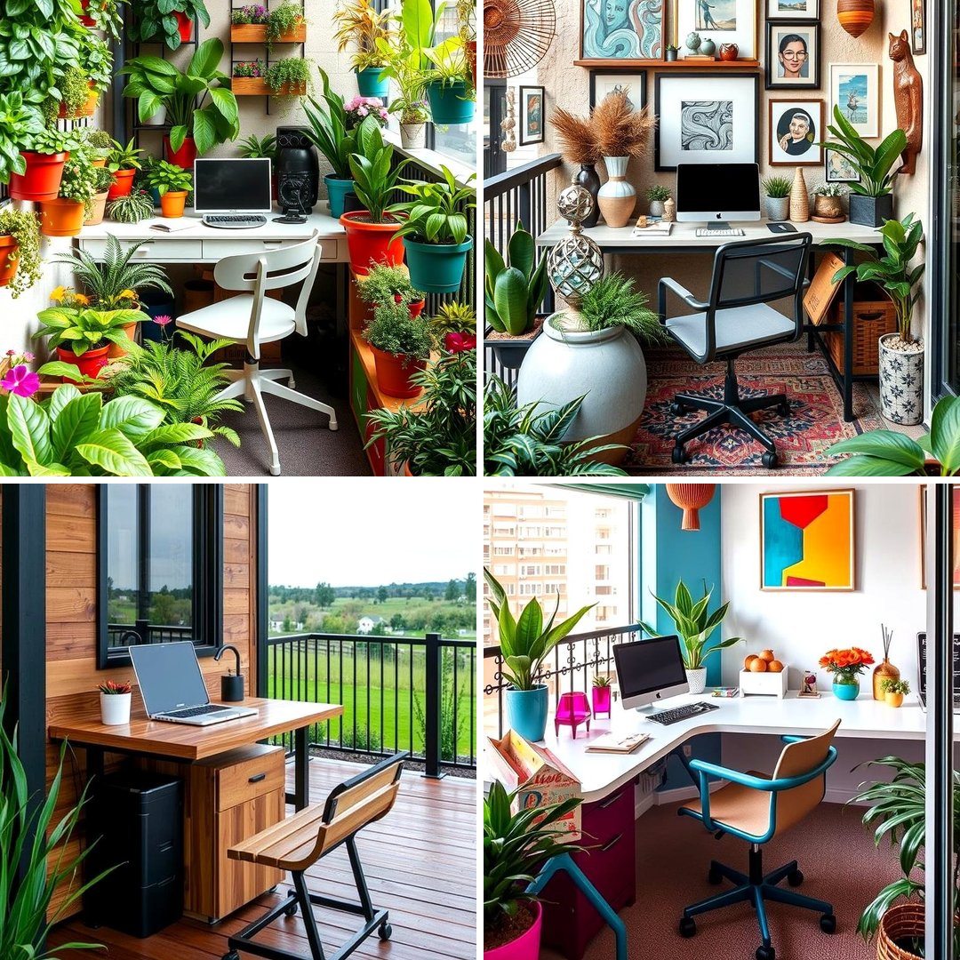 22 Balcony Office Ideas for Productive Outdoor Workspaces - Lost At E Minor