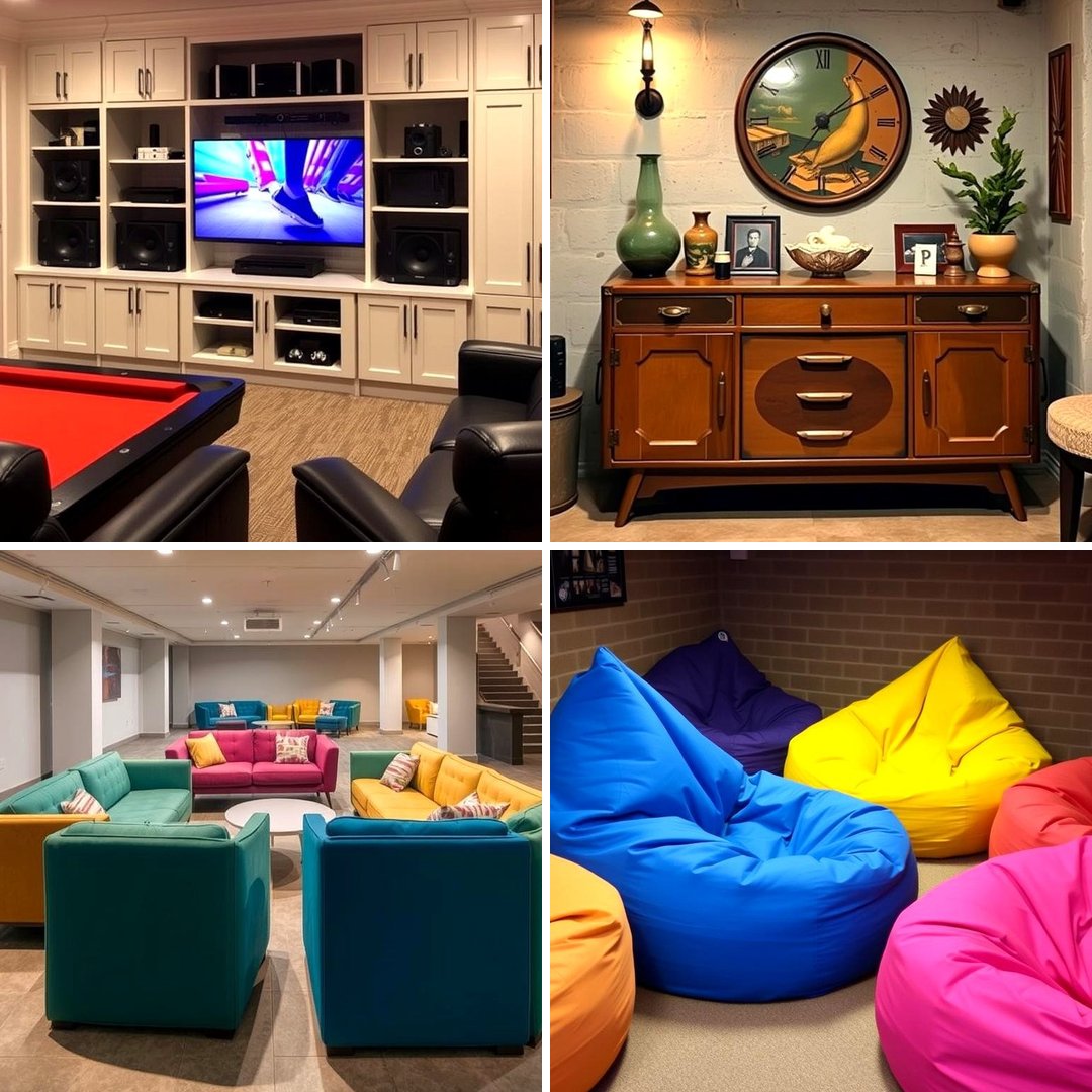 22 Basement Furniture Ideas to Optimize Your Lower Level - Lost At E Minor