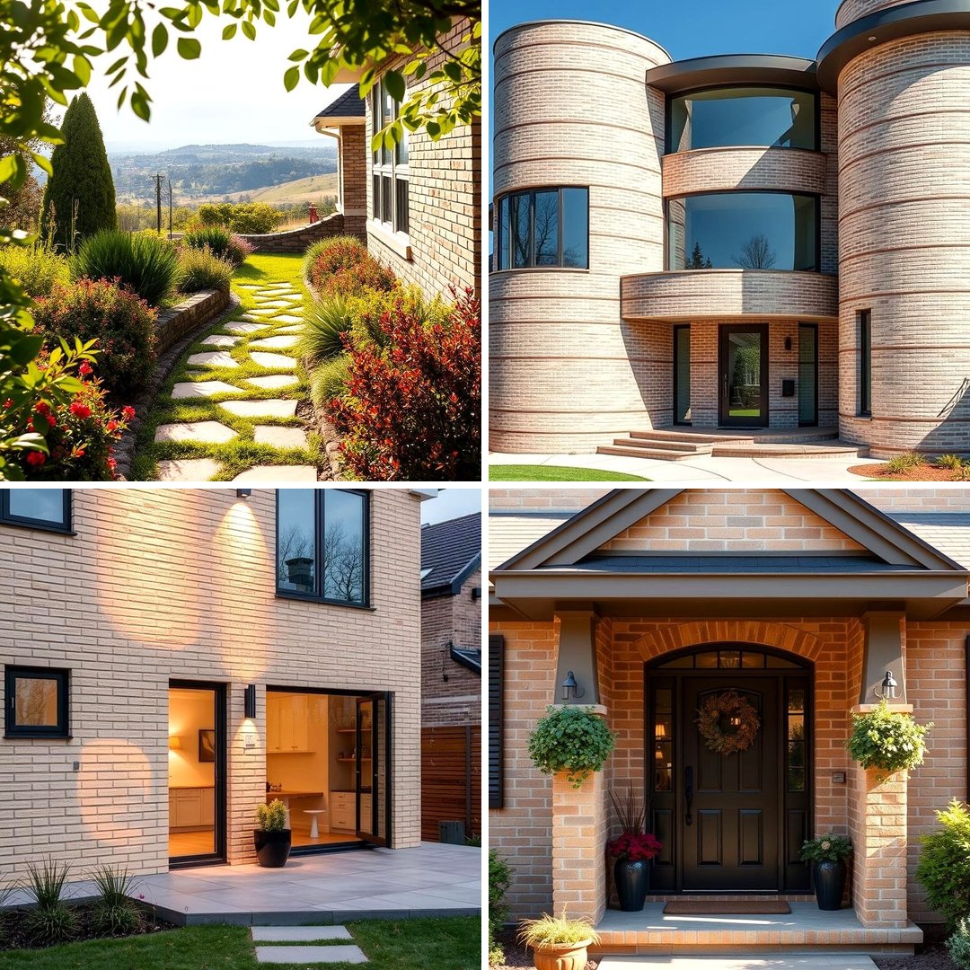 22 Beige Brick Exterior Home Ideas for Timeless Curb Appeal - Lost At E ...