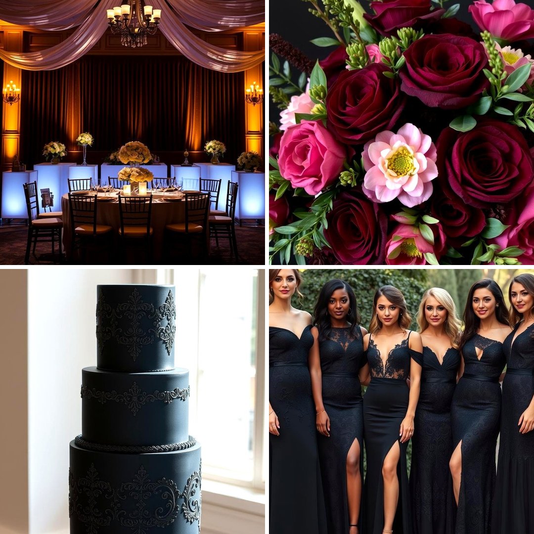 22 Black-Themed Wedding Decor Ideas & Inspiration - Lost At E Minor