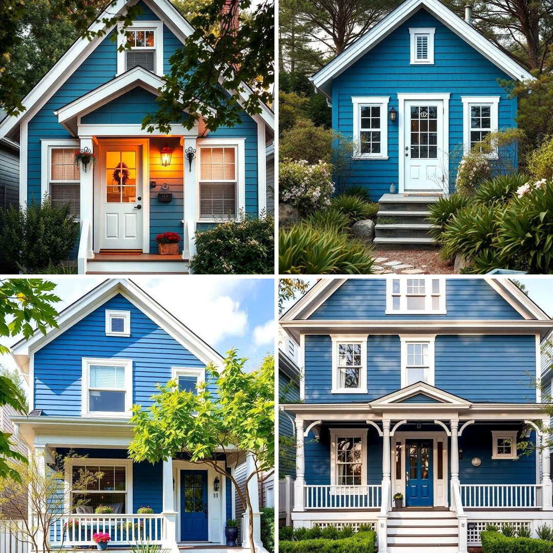 22 Blue House Siding With White Trim Exterior Inspirations - Lost At E ...