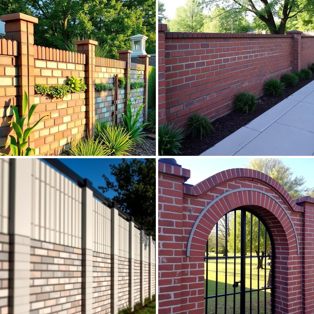 22 Brick Fence Designs for Privacy and Classic Style - Lost At E Minor