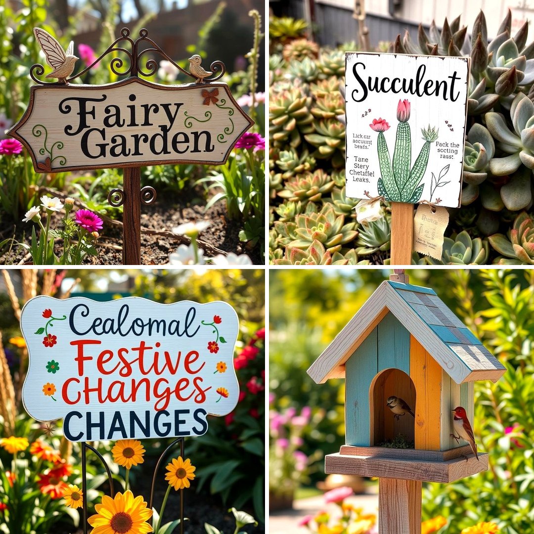 22 Charming Garden Sign Ideas to Personalize Your Yard - Lost At E Minor