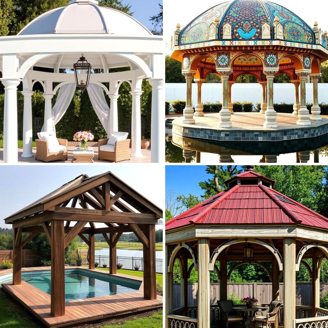 22 Charming Pool Gazebo Ideas for Shade and Relaxation by the Water ...