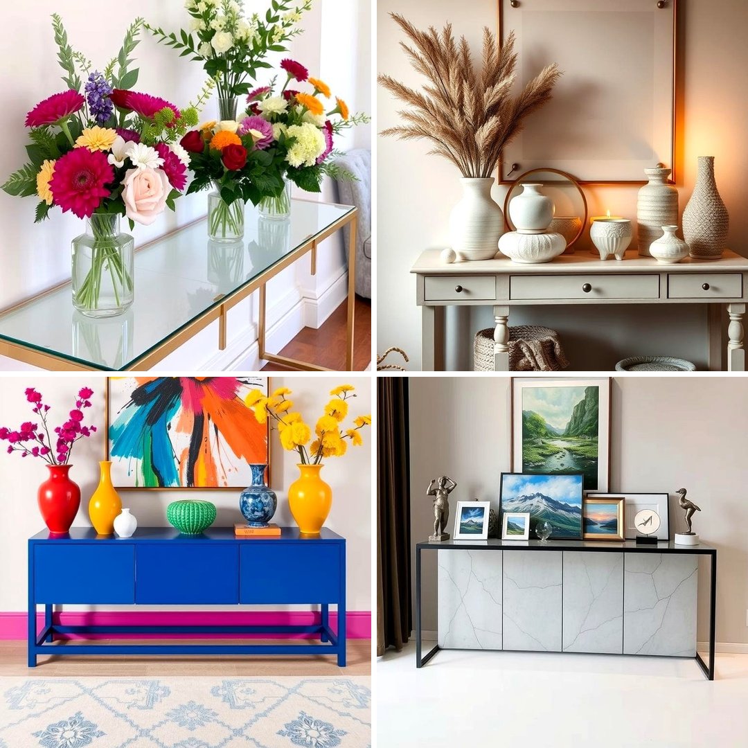 22 Console Table Decor Ideas for Stylish Entryways & Living Spaces ...