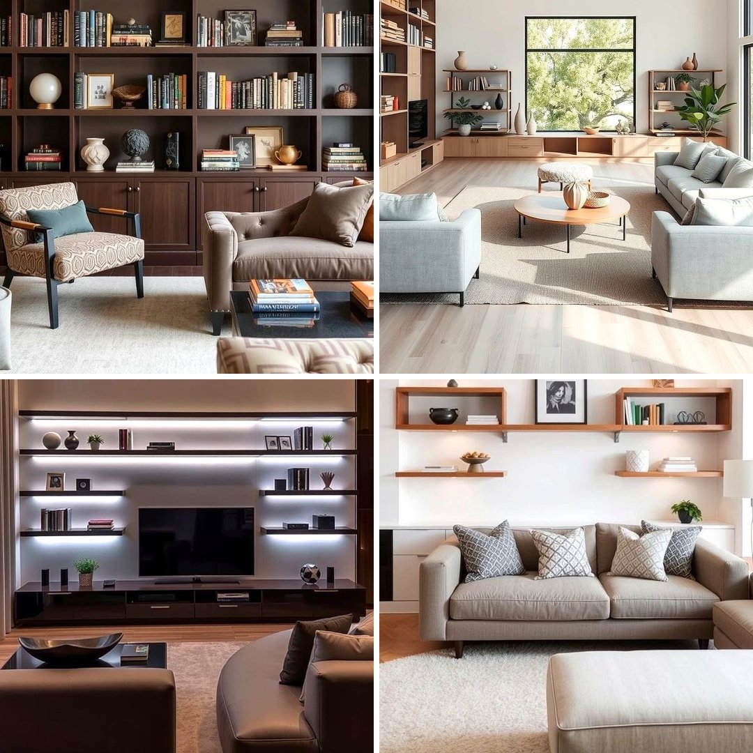 22 Creative Living Room Shelf Ideas for Display & Storage - Lost At E Minor