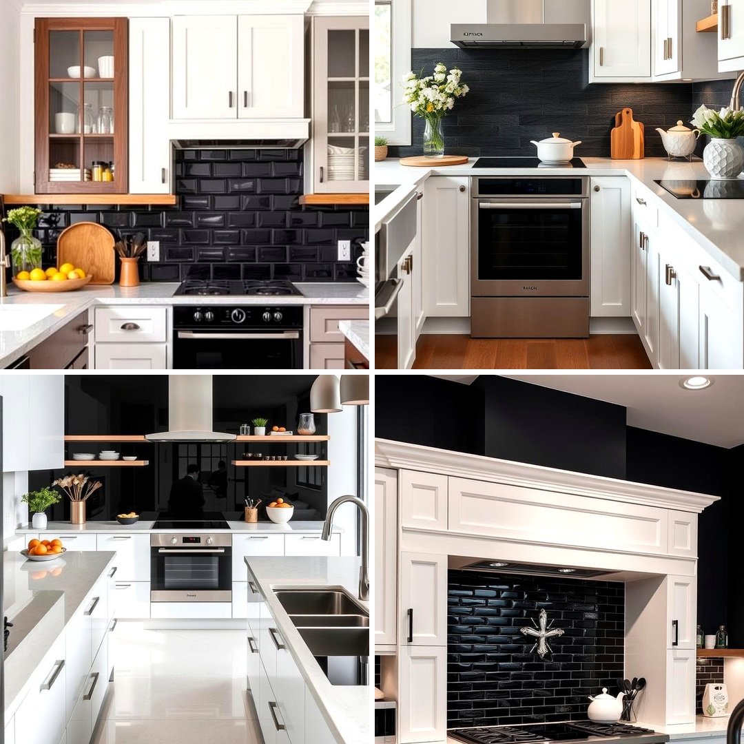 22 Dramatic Kitchens With Black Backsplashes: Bold Accent Ideas - Lost At E Minor