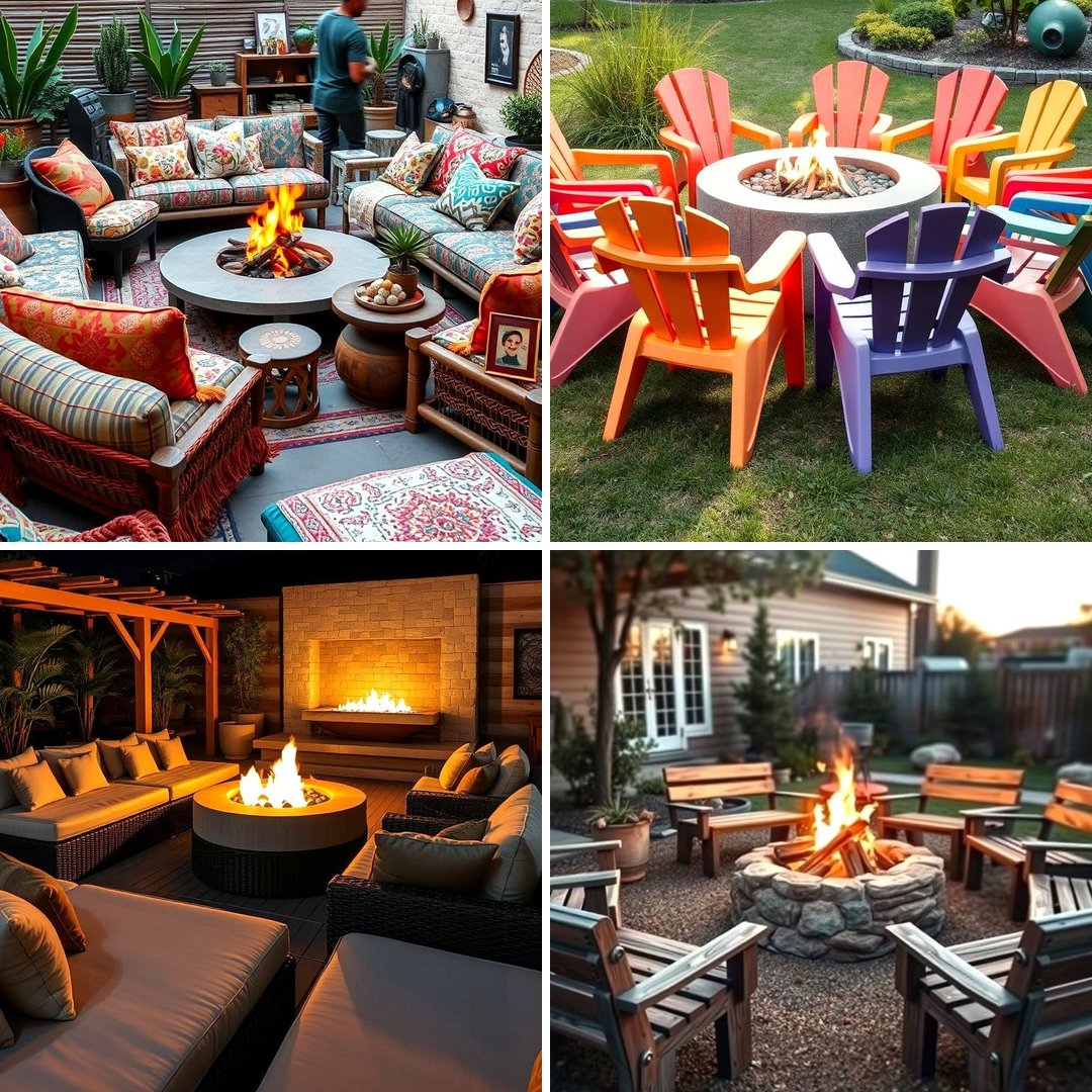 22 Fire Pit Seating Ideas for Social Outdoor Layouts - Lost At E Minor