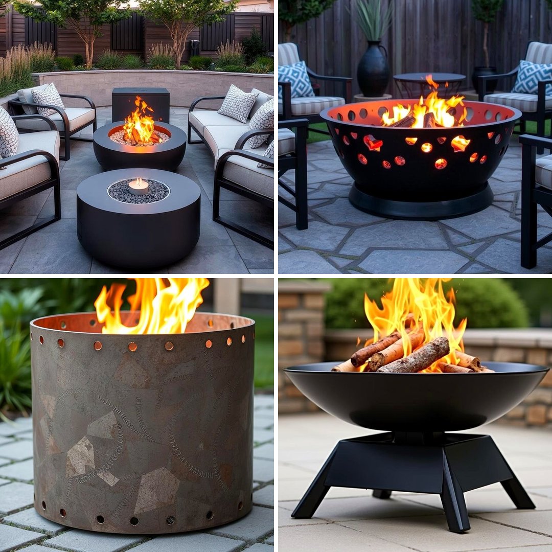 22 Metal Fire Pit Ideas for Modern Outdoor Gatherings - Lost At E Minor