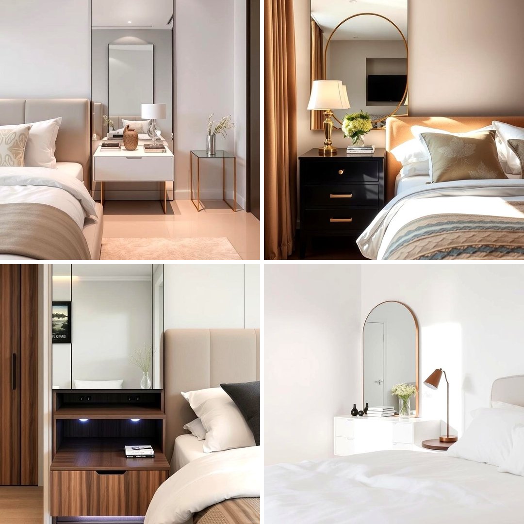 22 Mirror Behind Nightstand Ideas for Bedroom Sophistication - Lost At ...