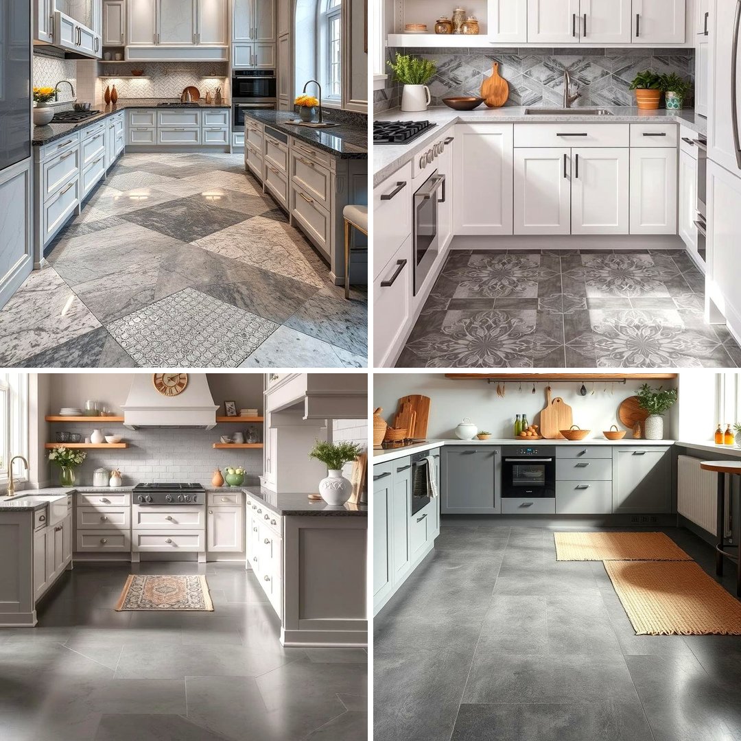22 Modern Kitchens With Sleek Grey Flooring Ideas - Lost At E Minor