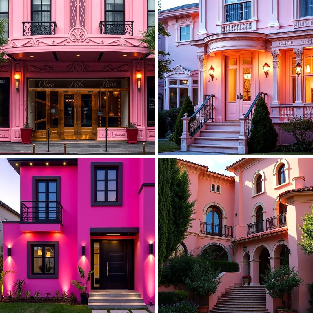 22 Pink House Exterior Ideas for Playful Curb Appeal - Lost At E Minor