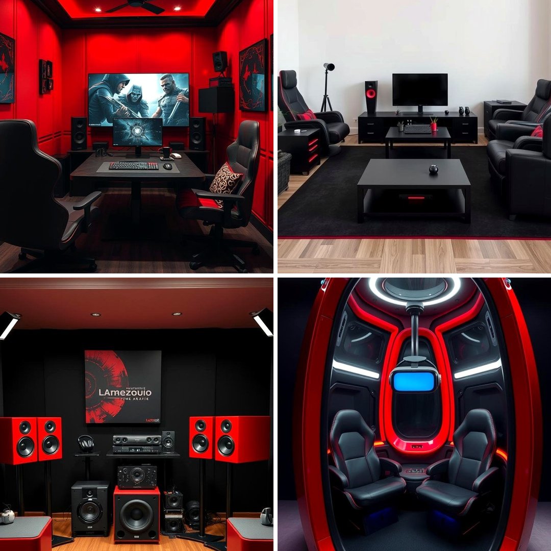 22 Red & Black Gaming Setup Ideas for Bold Gamers - Lost At E Minor