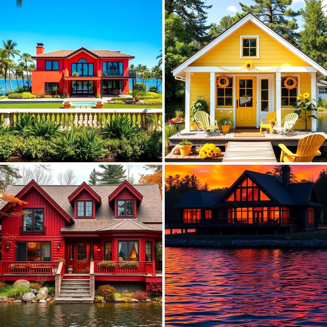 Lake Home Exterior Color Schemes Ideas - Infoupdate.org