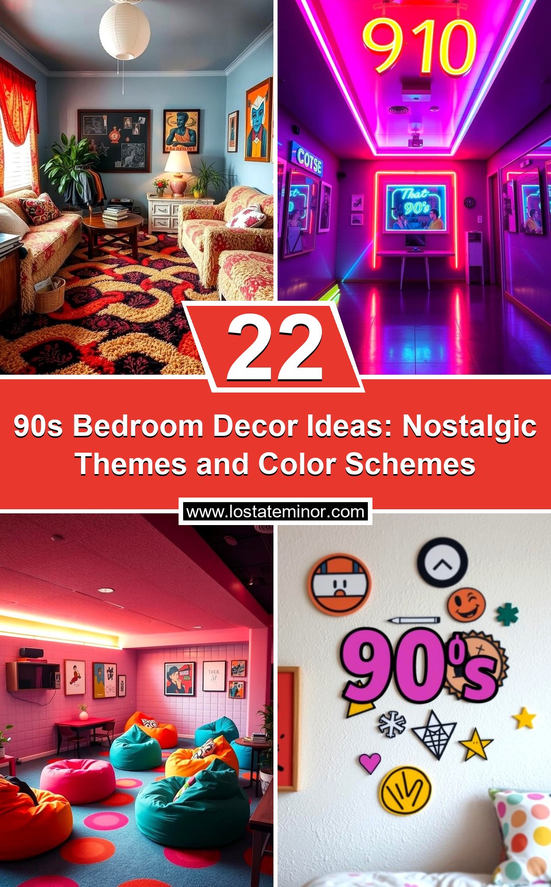22 90s Bedroom Decor Ideas: Nostalgic Themes & Color Schemes - Lost At ...