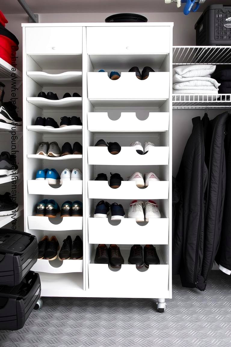 22 Smart Garage Shoe Storage Solutions & Ideas - Lost At E Minor