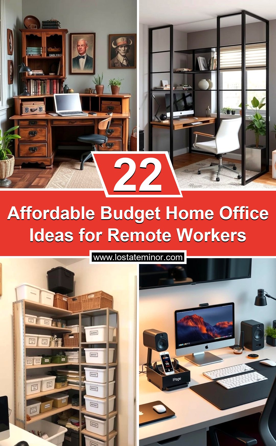 22 Affordable Budget Home Office Ideas for Remote Workers - Lost At E Minor