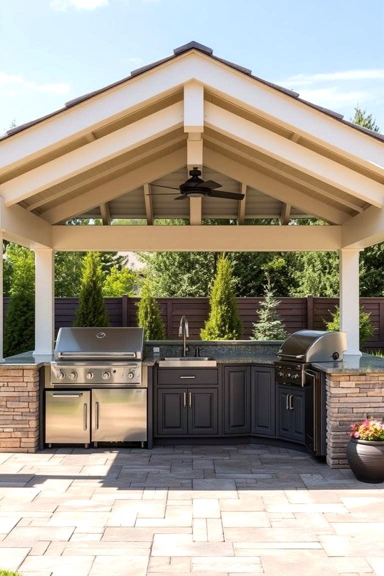 22 Gazebo Outdoor Kitchen Ideas for Al Fresco Dining - Lost At E Minor