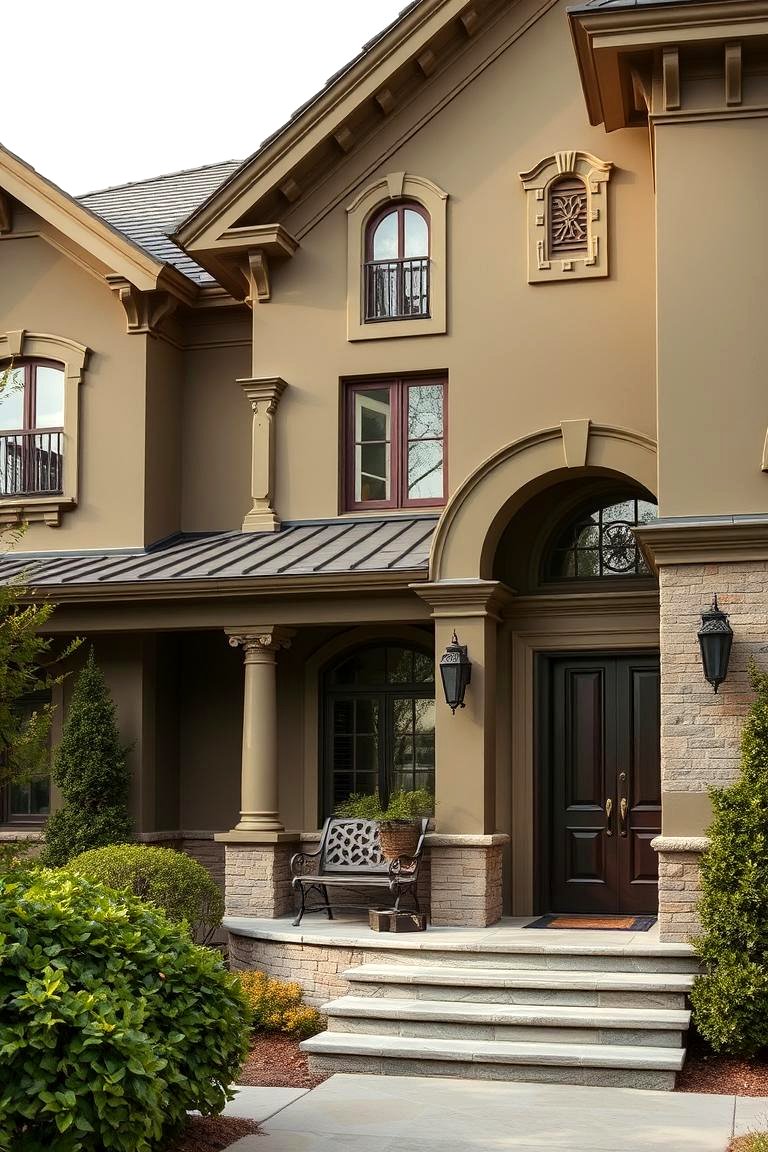 22 Olive Green House Exterior Design Inspirations - Lost At E Minor