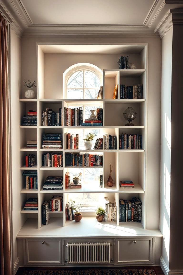 22 Bookcases Around Window Design Ideas for Stylish Homes - Lost At E Minor