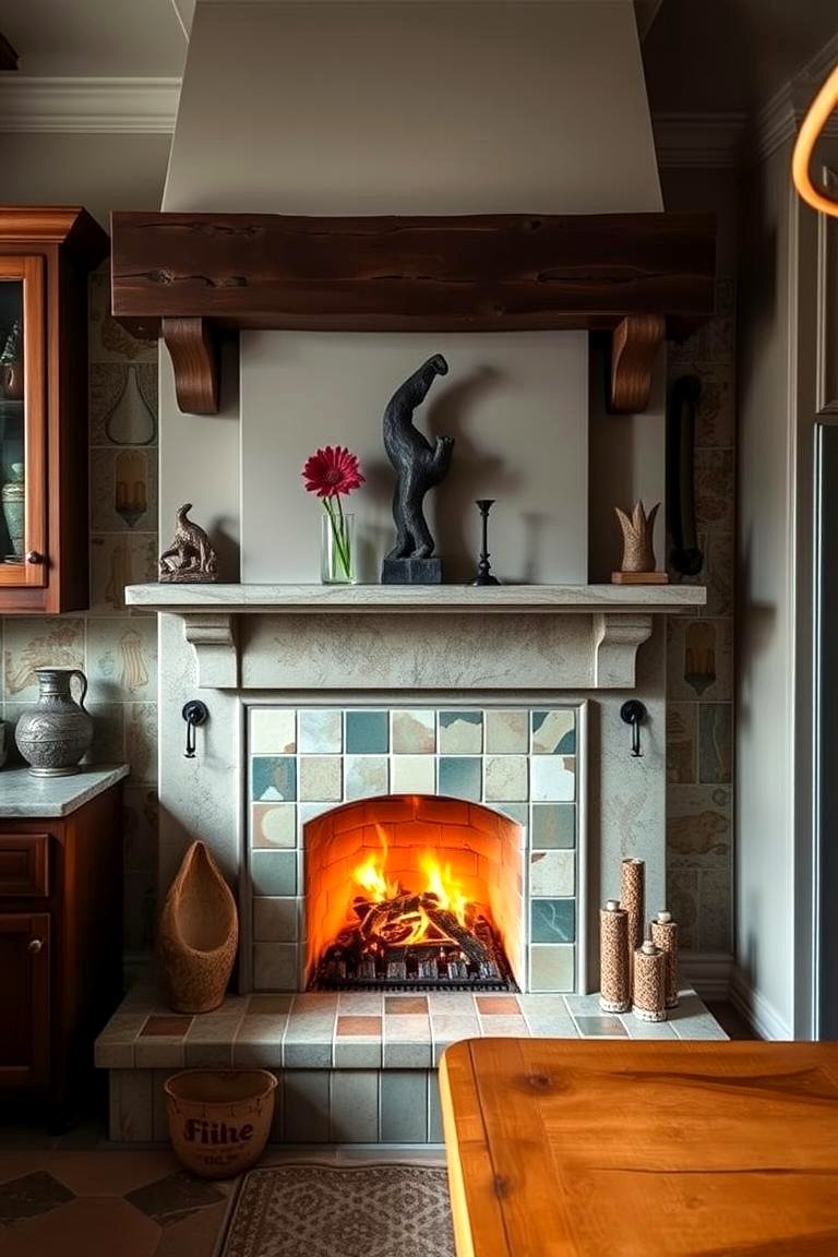 22 Cozy Kitchens With Fireplaces: Design Inspiration & Ideas - Lost At ...