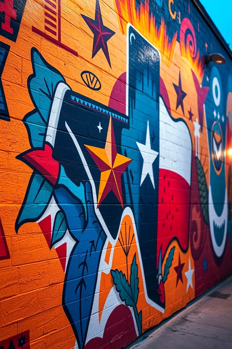 22 Bold Texas Mural Ideas for Vibrant Wall Art Statements - Lost At E Minor