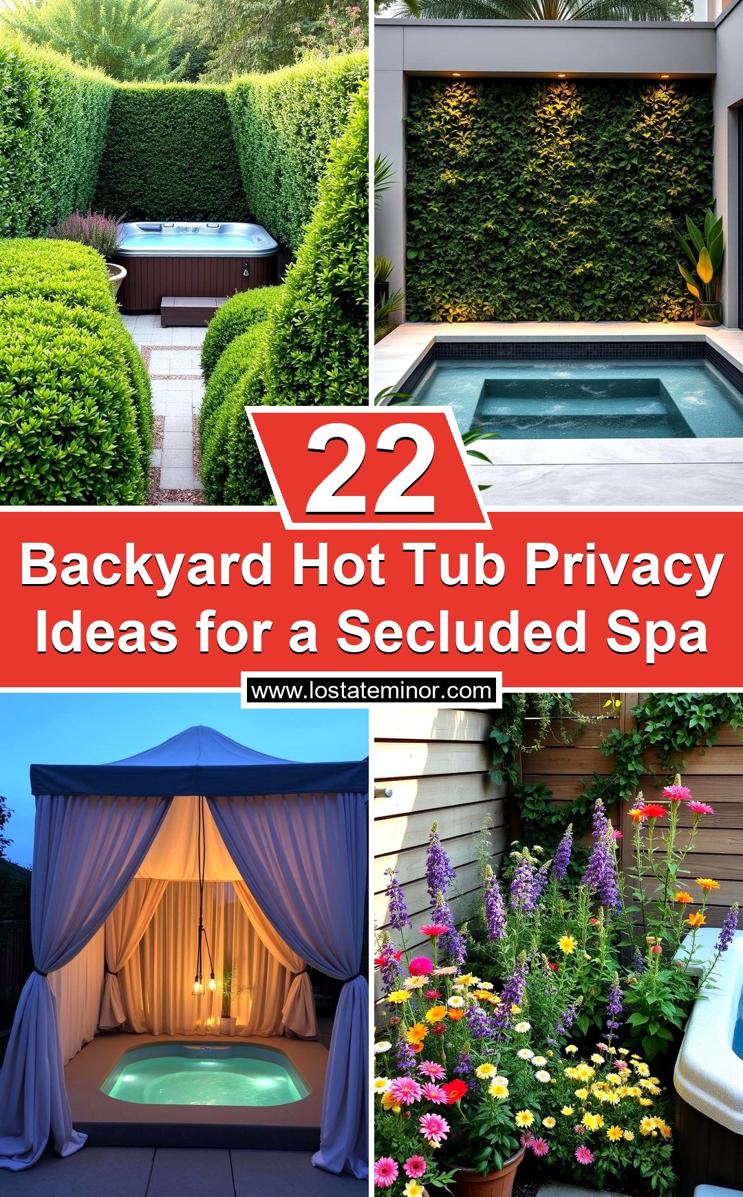 22 Backyard Hot Tub Privacy Ideas for a Secluded Spa - Lost At E Minor