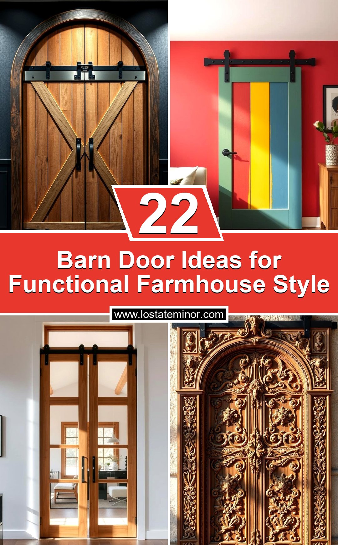22 Barn Door Ideas for Functional Farmhouse Style - Lost At E Minor