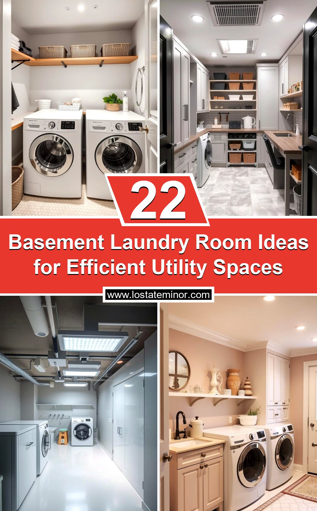 22 Basement Laundry Room Ideas for Efficient Utility Spaces - Lost At E ...