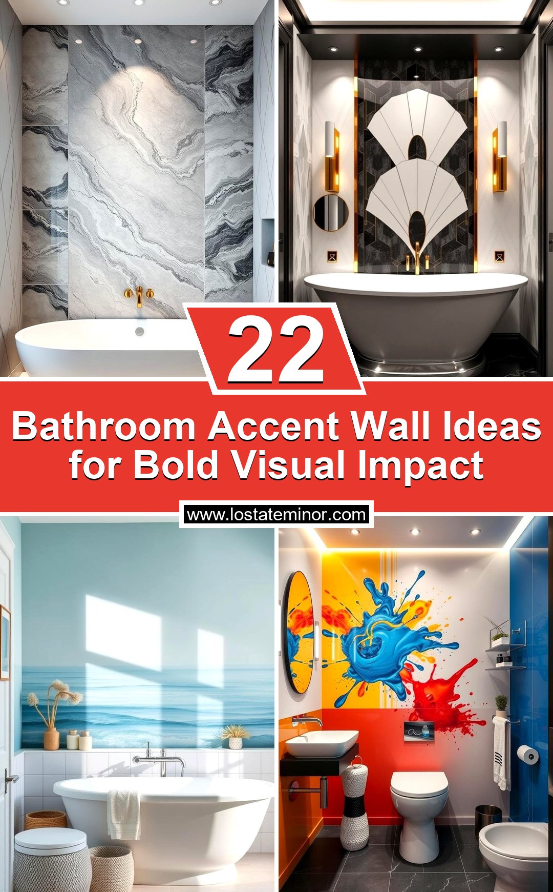 22 Bathroom Accent Wall Ideas for Bold Visual Impact - Lost At E Minor