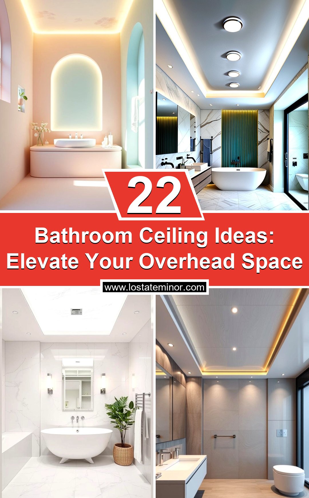22 Bathroom Ceiling Ideas: Elevate Your Overhead Space - Lost At E Minor