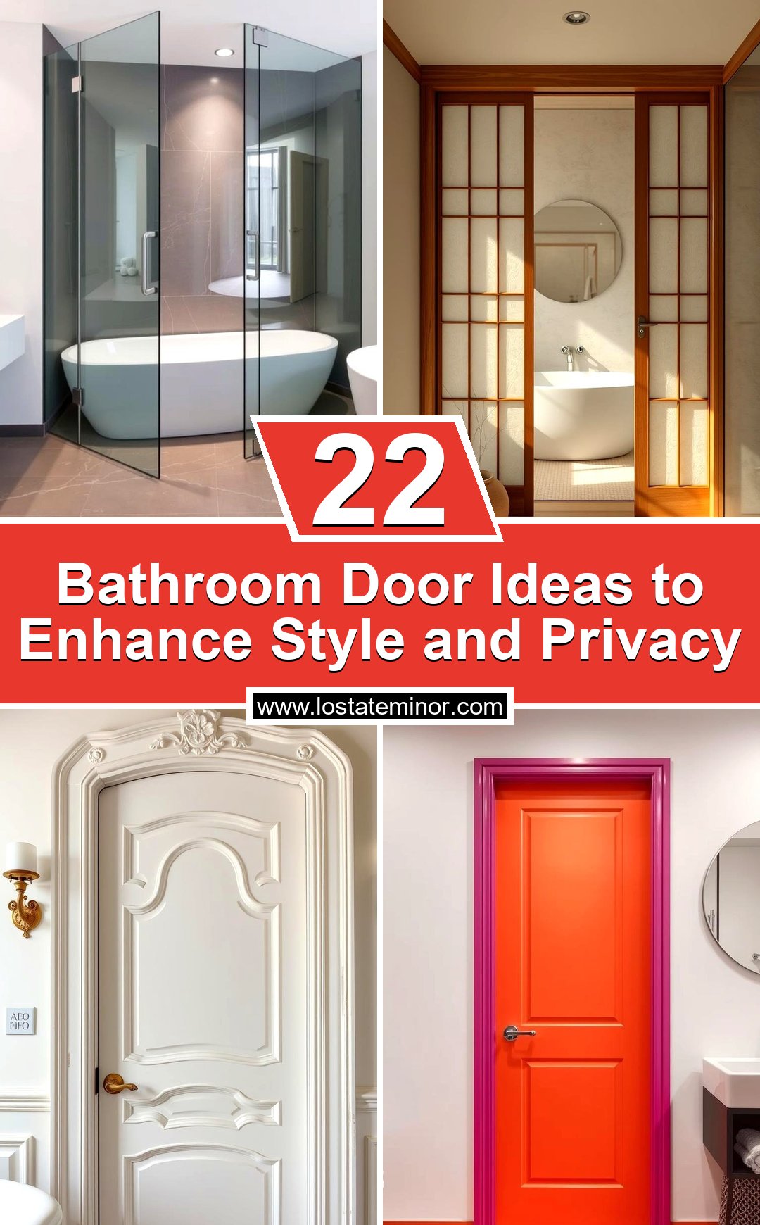 22 Bathroom Door Ideas to Enhance Style and Privacy - Lost At E Minor