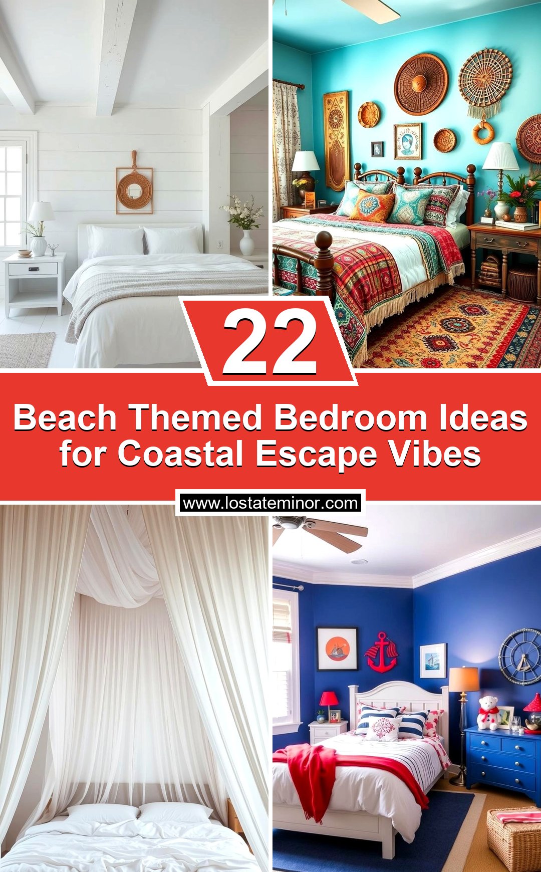 22 Beach Themed Bedroom Ideas for Coastal Escape Vibes - Lost At E Minor