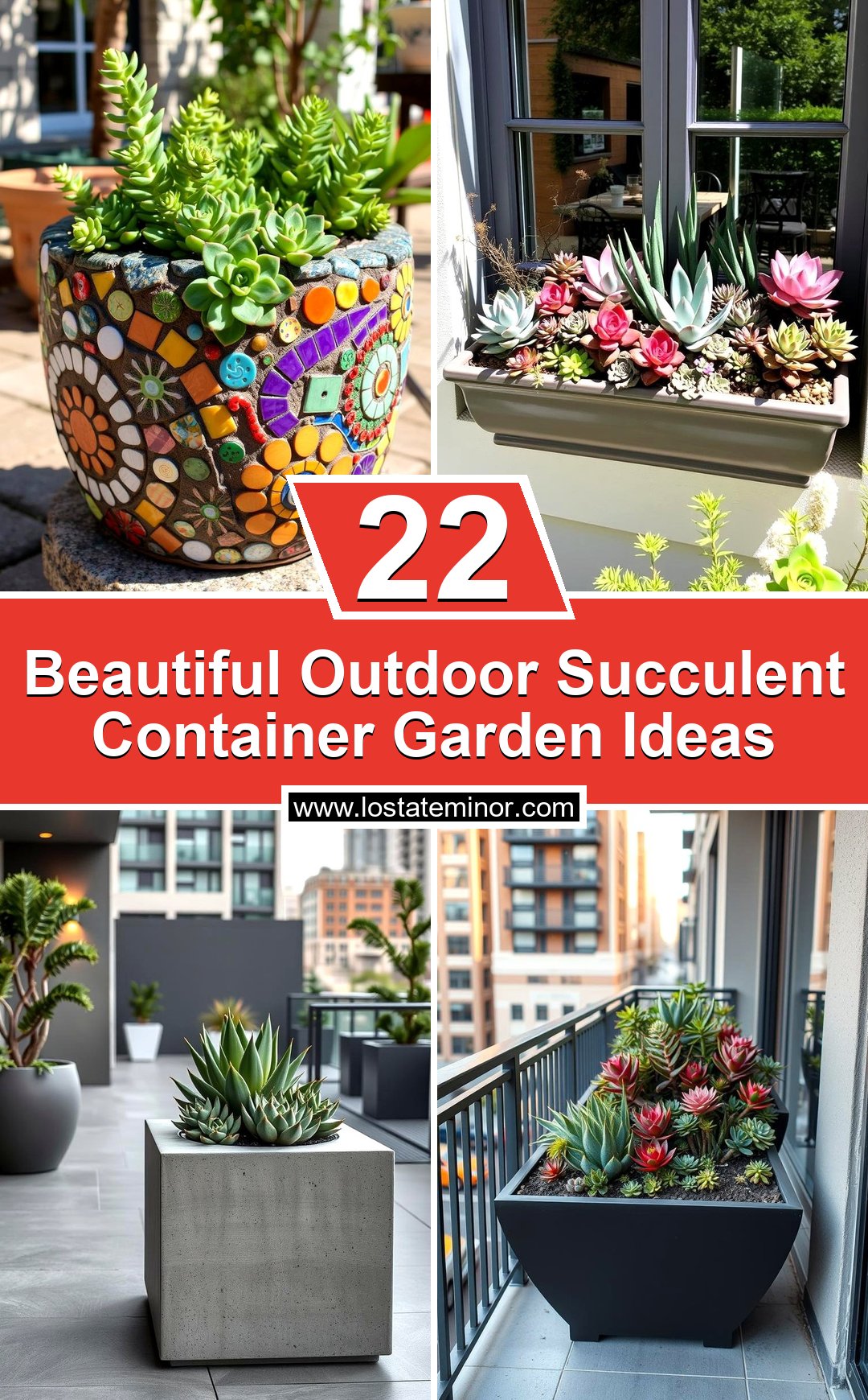 22 Beautiful Outdoor Succulent Container Garden Ideas - Lost At E Minor