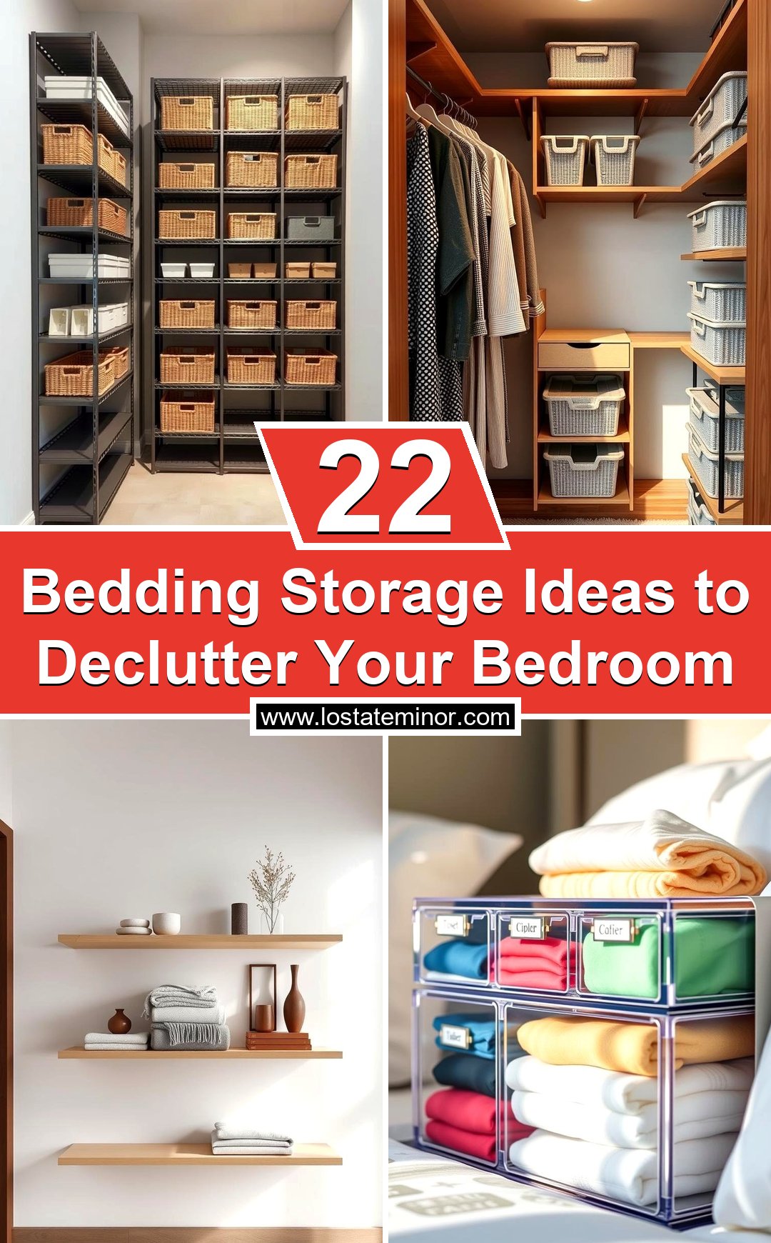 22 Bedding Storage Ideas to Declutter Your Bedroom - Lost At E Minor