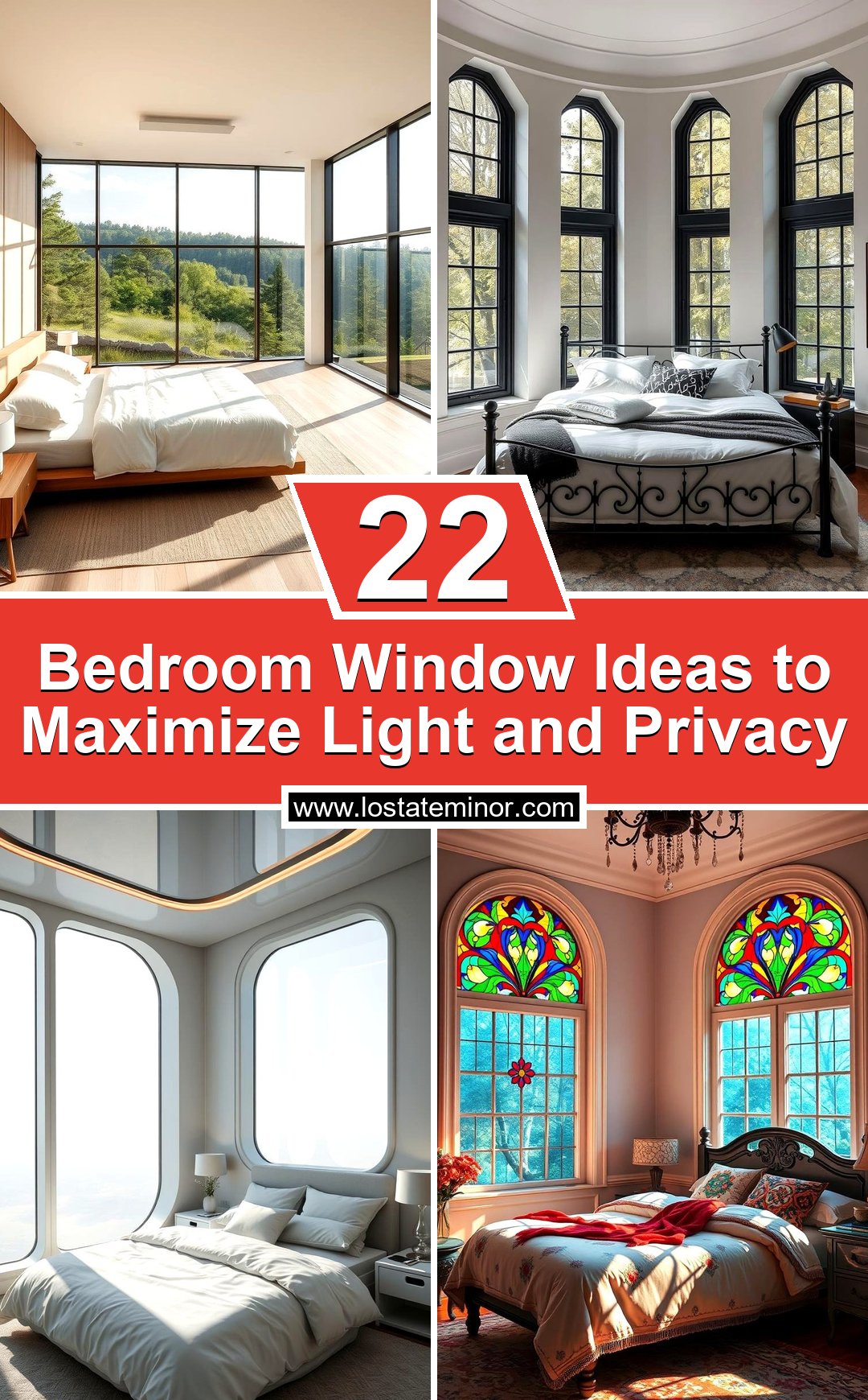 22 Bedroom Window Ideas to Maximize Light and Privacy - Lost At E Minor