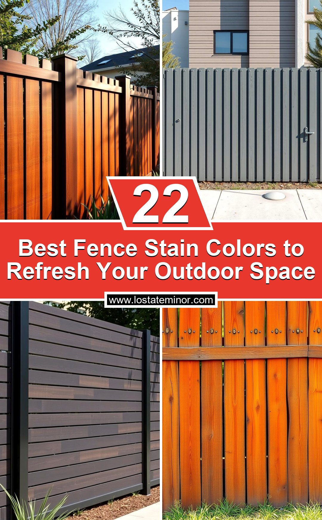 22 Best Fence Stain Colors to Refresh Your Outdoor Space - Lost At E Minor