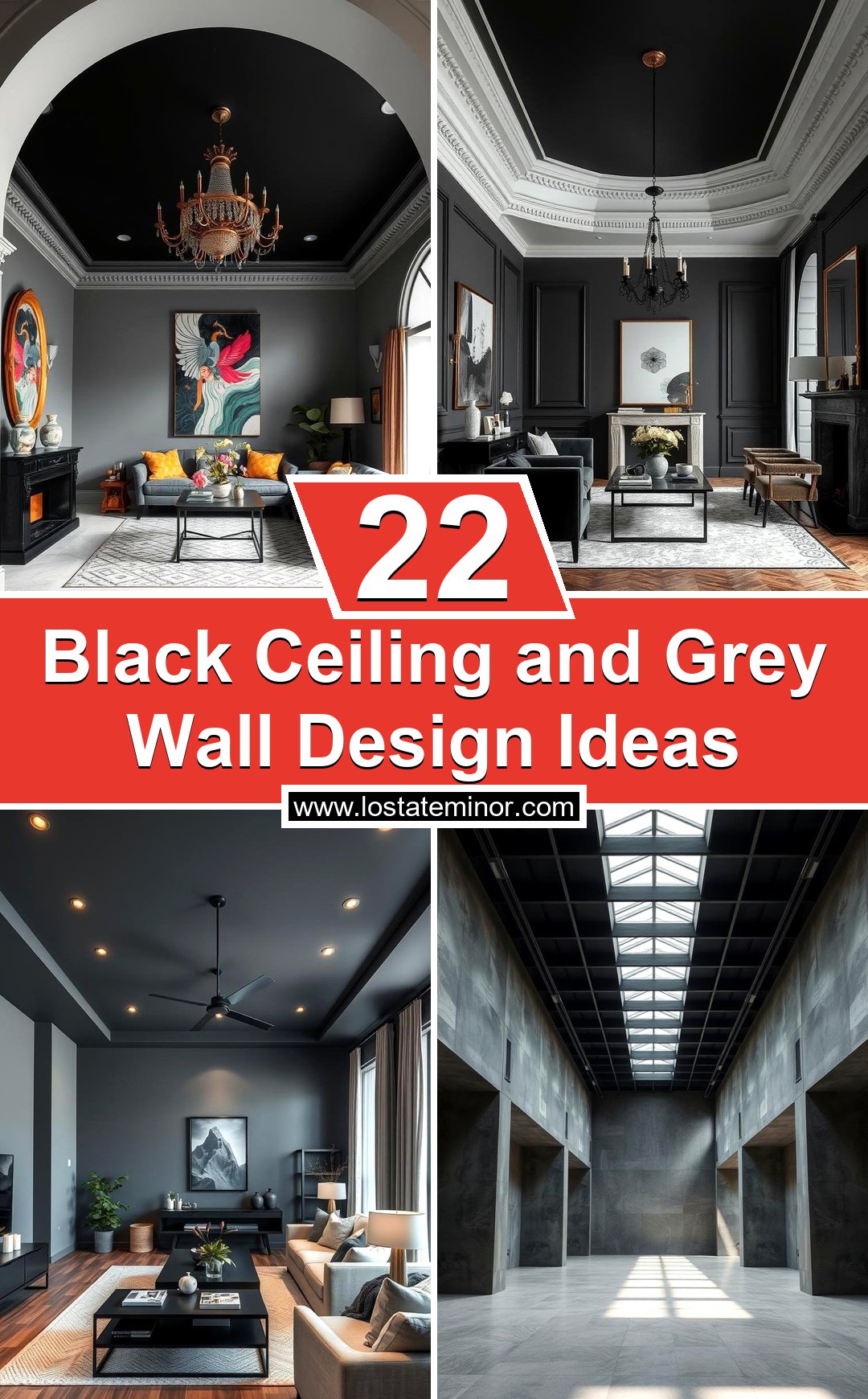 22 Black Ceiling and Grey Wall Design Ideas - Lost At E Minor