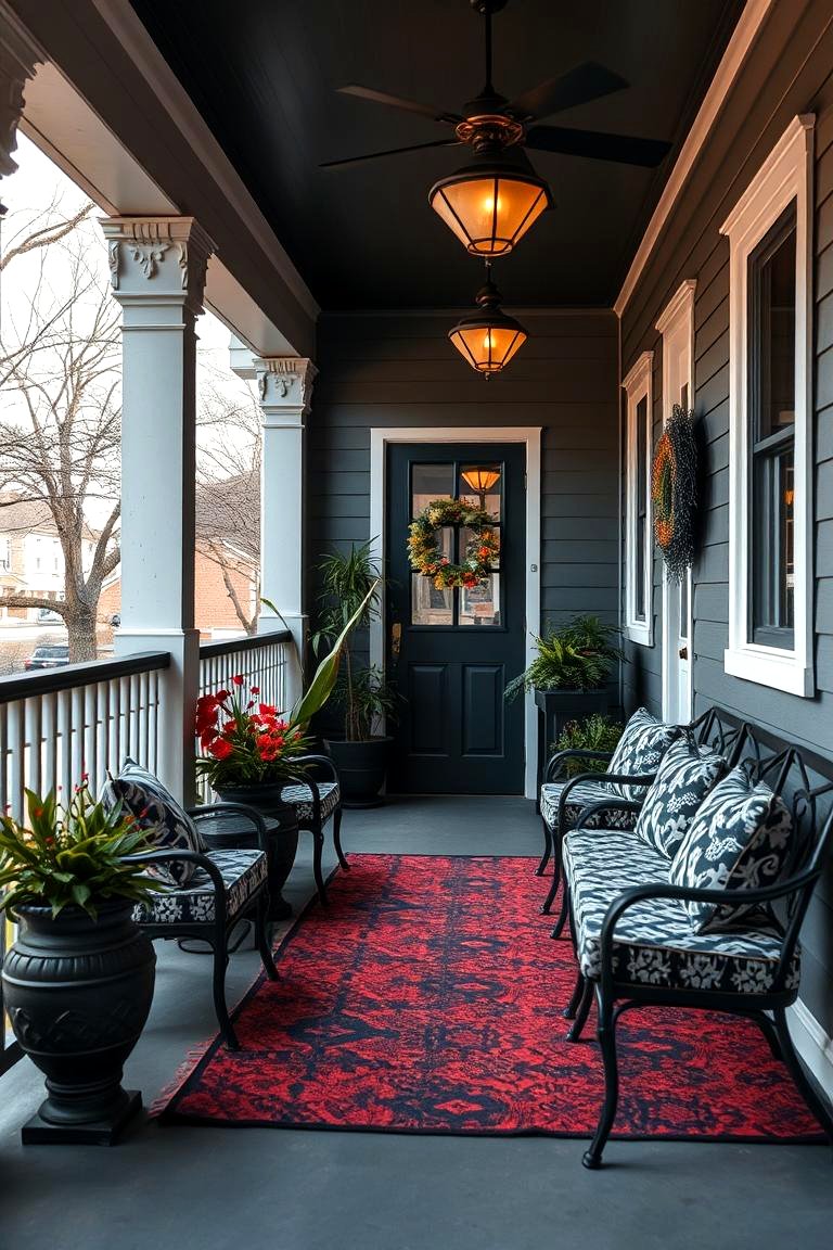 22 Stunning Black Porch Ideas for Modern Outdoor Spaces - Lost At E Minor