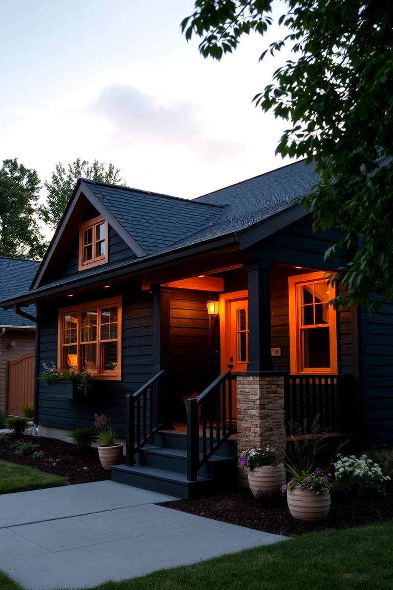 22 Black Siding House Exterior Ideas for Bold Modern Facades - Lost At ...
