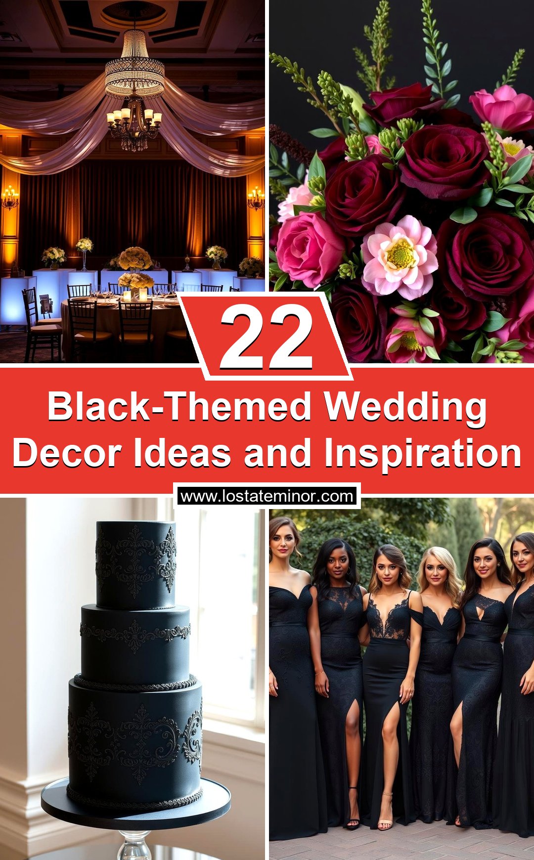 22 Black-Themed Wedding Decor Ideas & Inspiration - Lost At E Minor