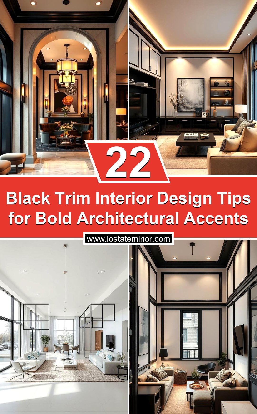 22 Black Trim Interior Design Tips for Bold Architectural Accents ...
