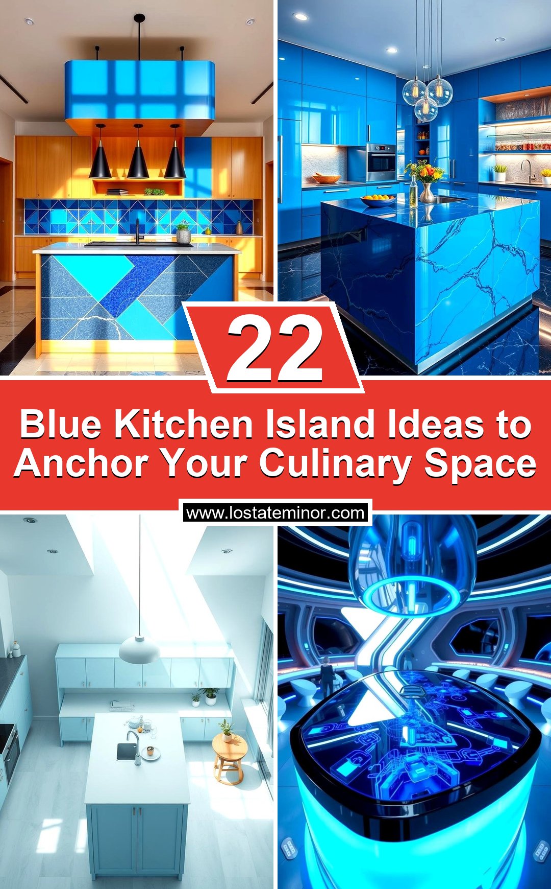22 Blue Kitchen Island Ideas to Anchor Your Culinary Space - Lost At E ...