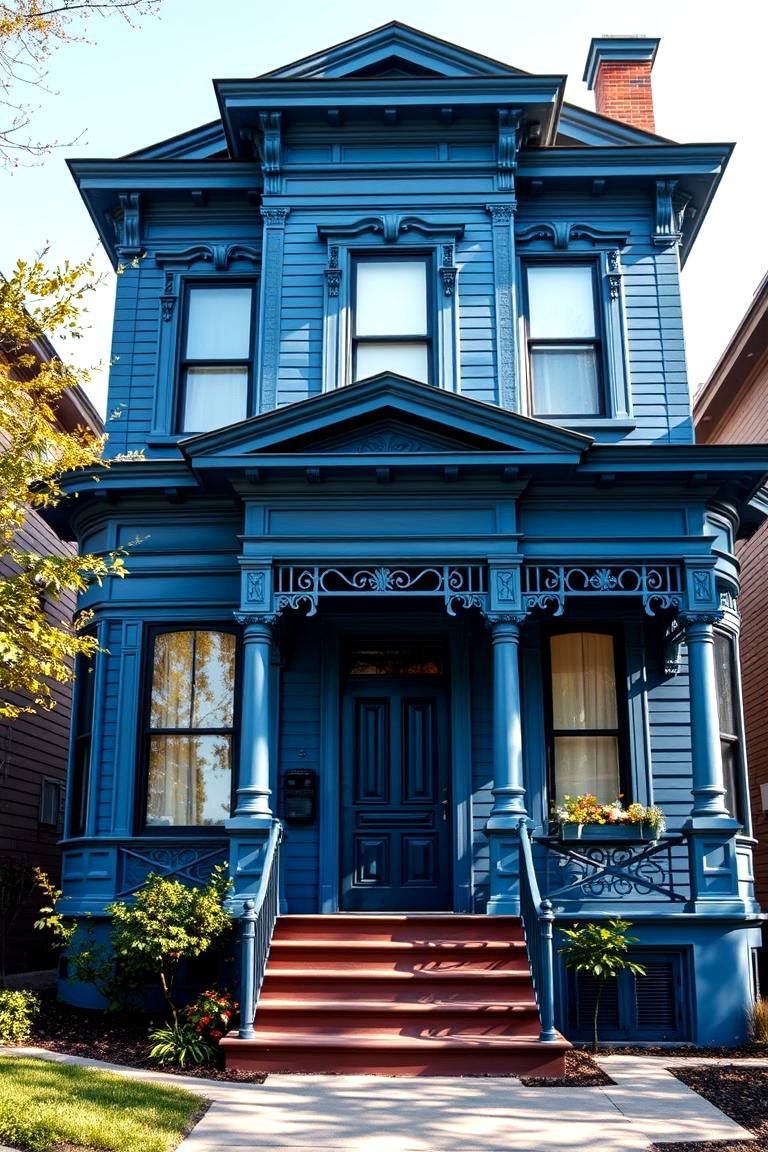 22 Blue Victorian House Color Inspiration Ideas - Lost At E Minor