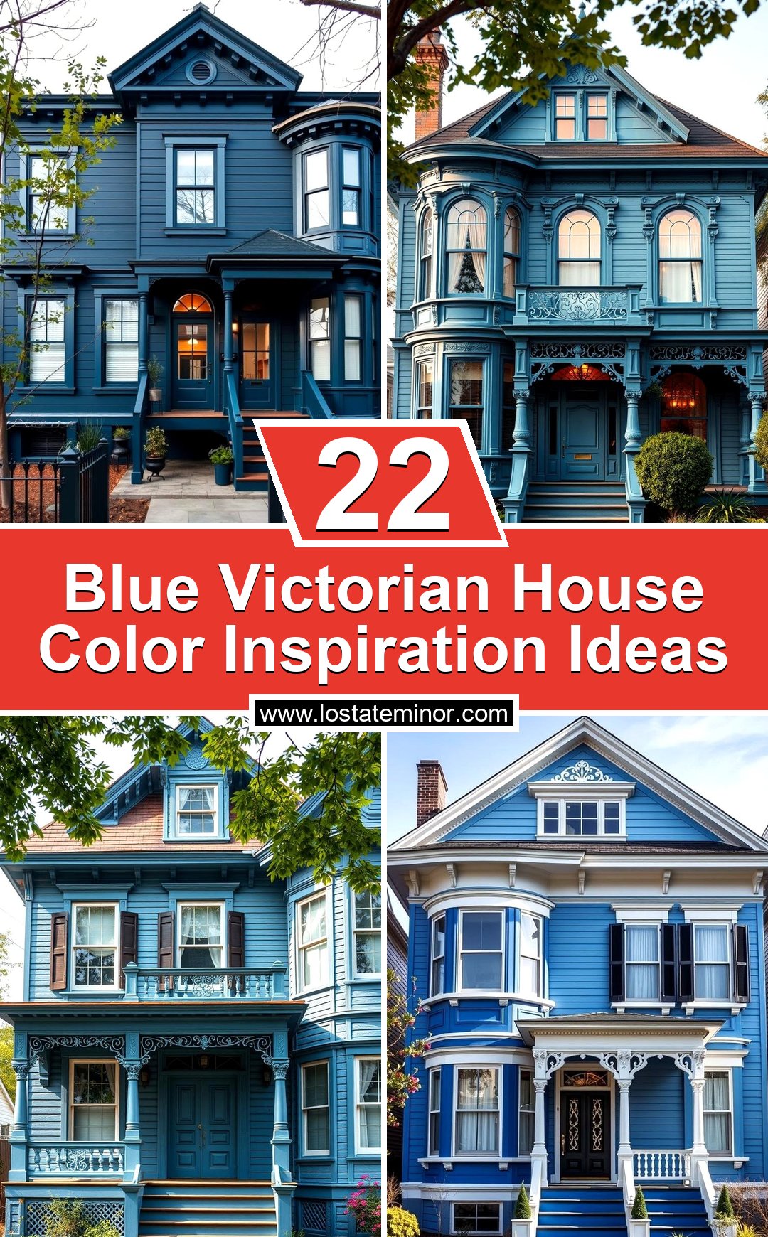 22 Blue Victorian House Color Inspiration Ideas - Lost At E Minor