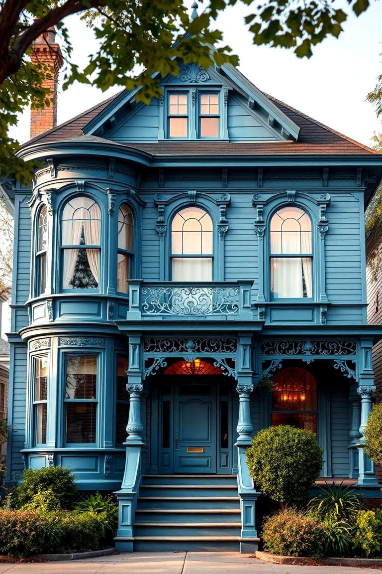 22 Blue Victorian House Color Inspiration Ideas - Lost At E Minor