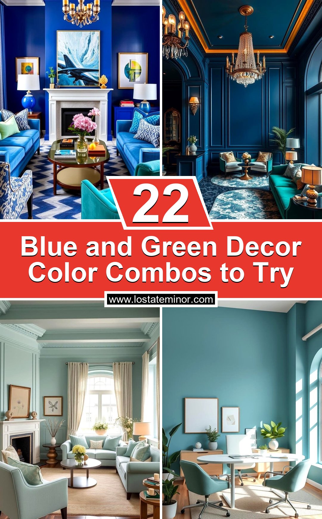 22 Blue and Green Decor Color Combos to Try - Lost At E Minor