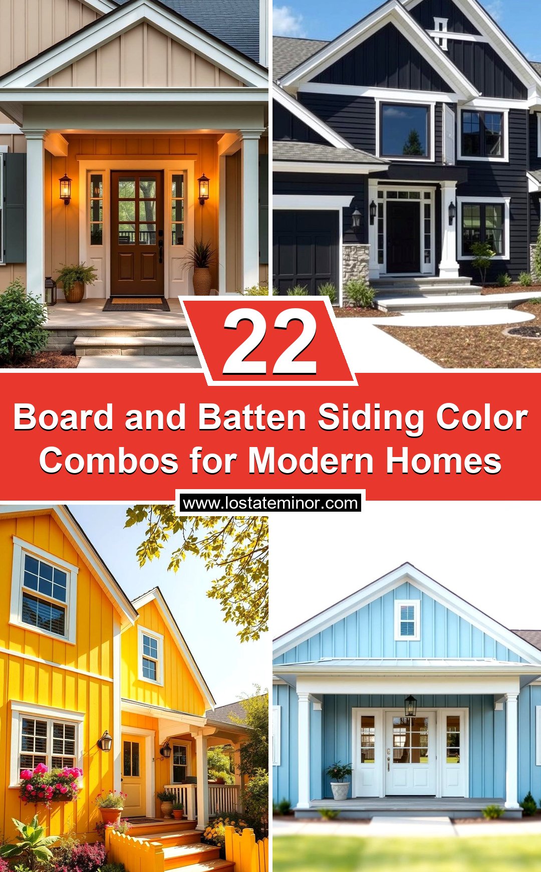 22 Board and Batten Siding Color Combos for Modern Homes - Lost At E Minor