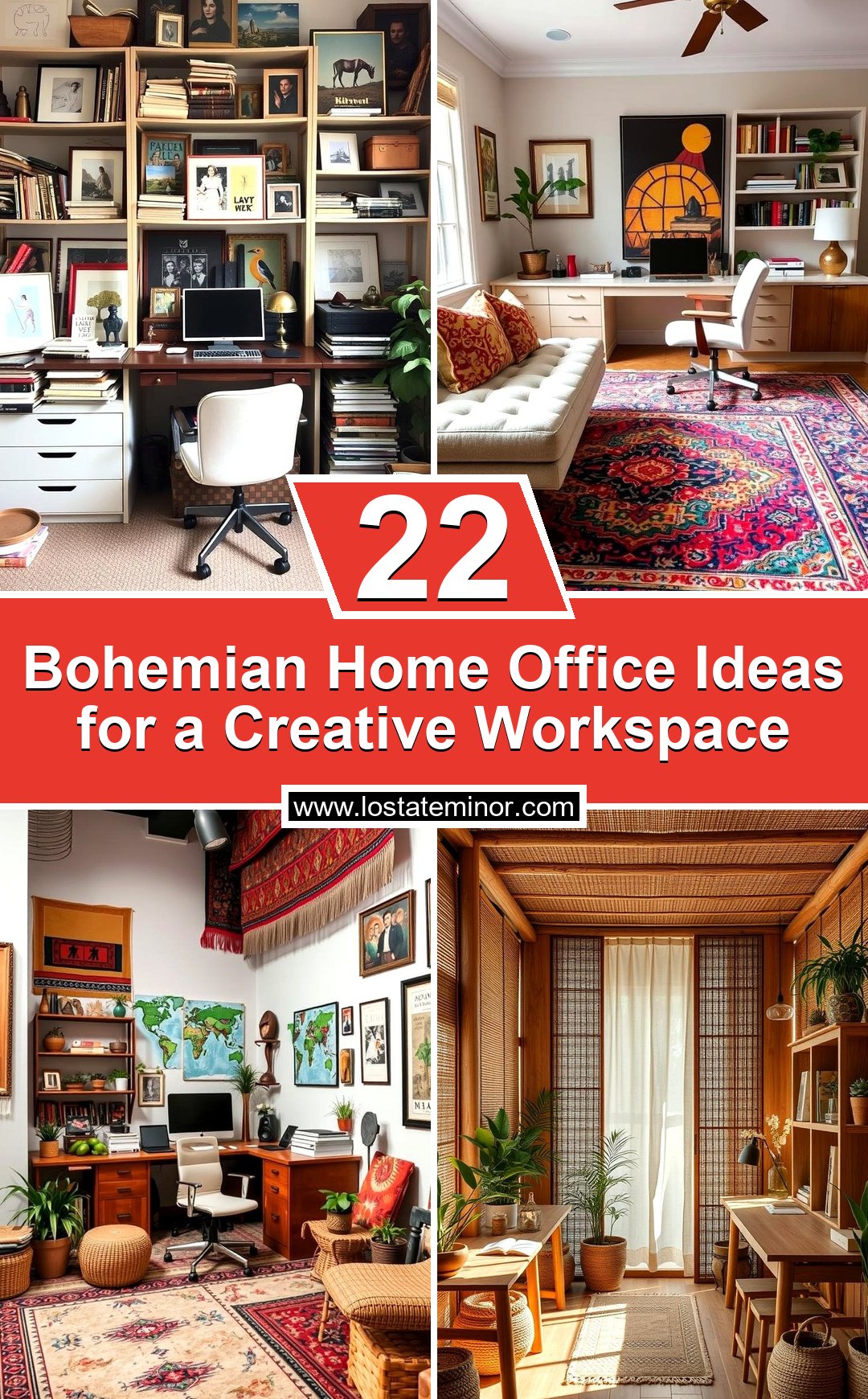 22 Bohemian Home Office Ideas for a Creative Workspace - Lost At E Minor