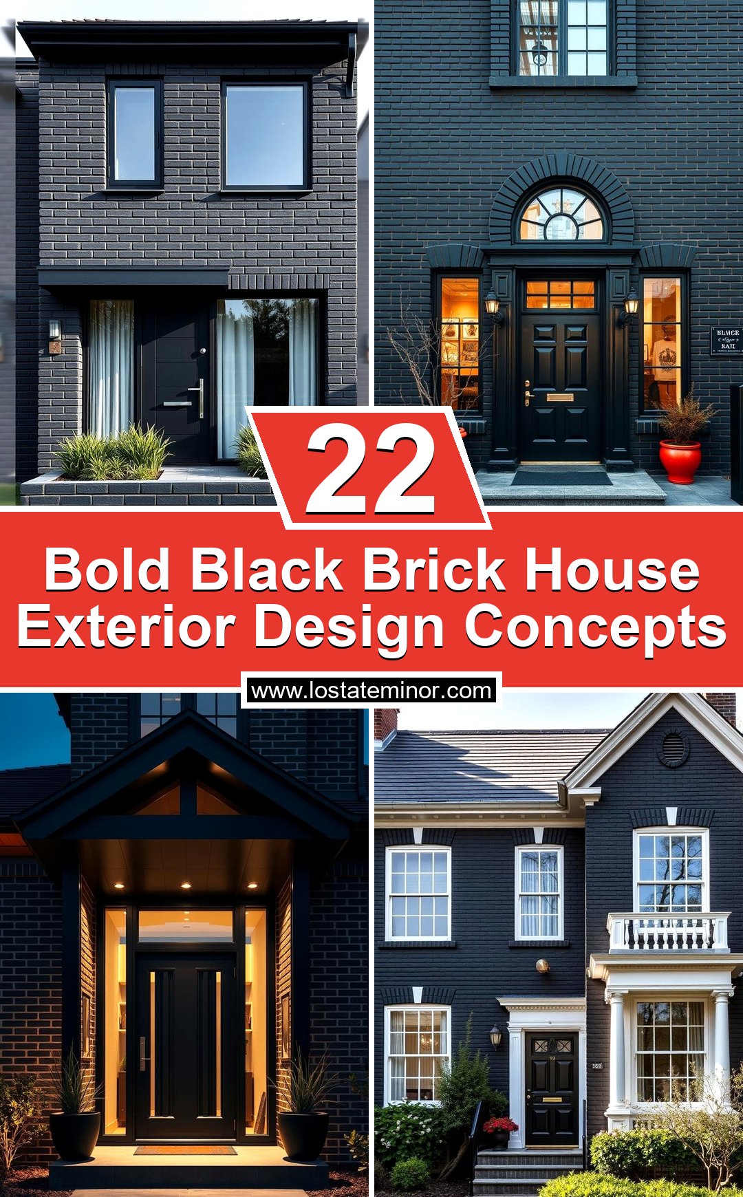 22 Bold Black Brick House Exterior Design Concepts - Lost At E Minor